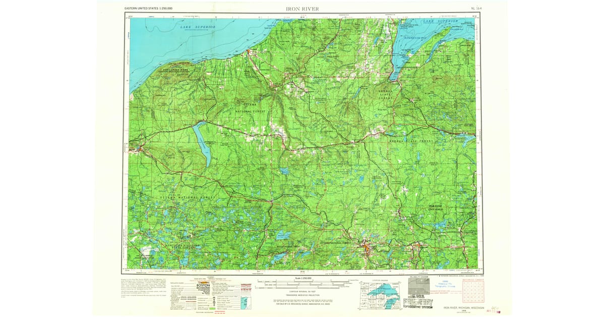1967 Map of Iron River, MI — High-Res | Pastmaps