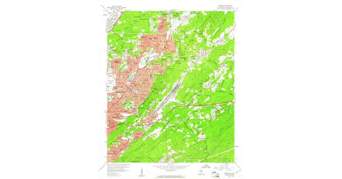 1959 Map of Irondale, AL — High-Res | Pastmaps