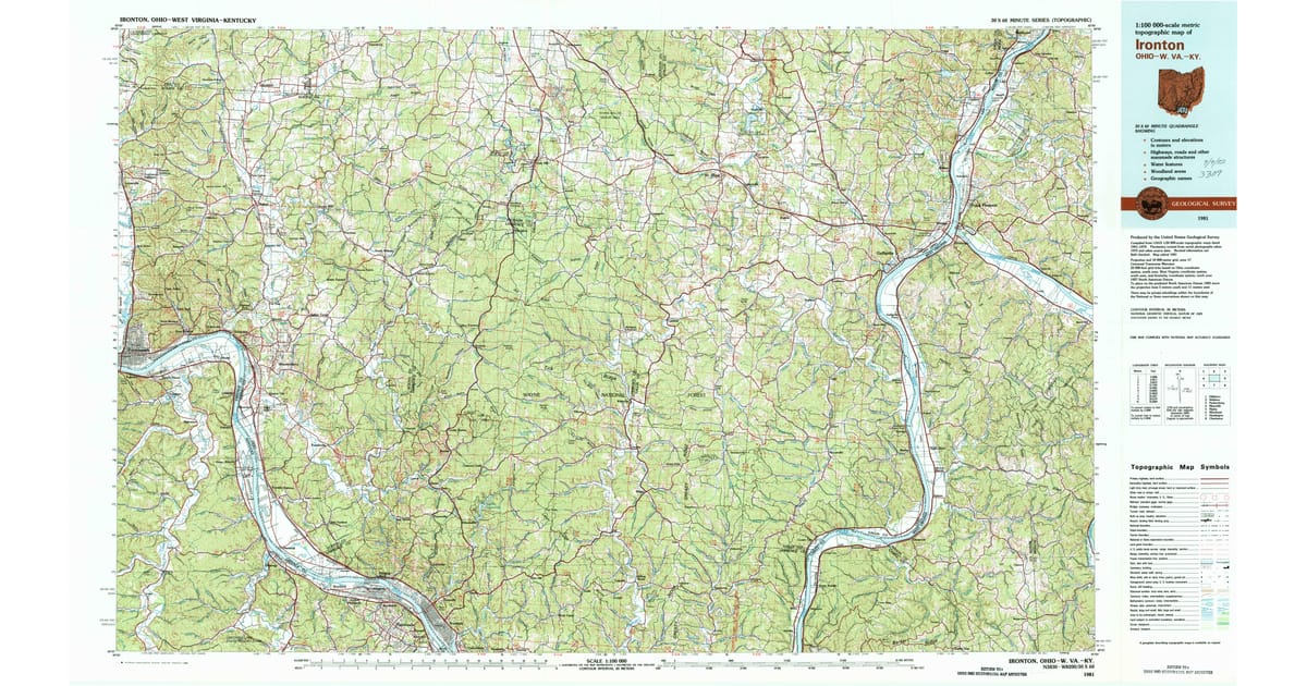 1980s Maps of Russell, KY | Pastmaps