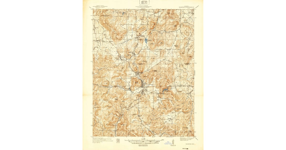 Old Maps of Iron Mountain Lake, MO | Pastmaps