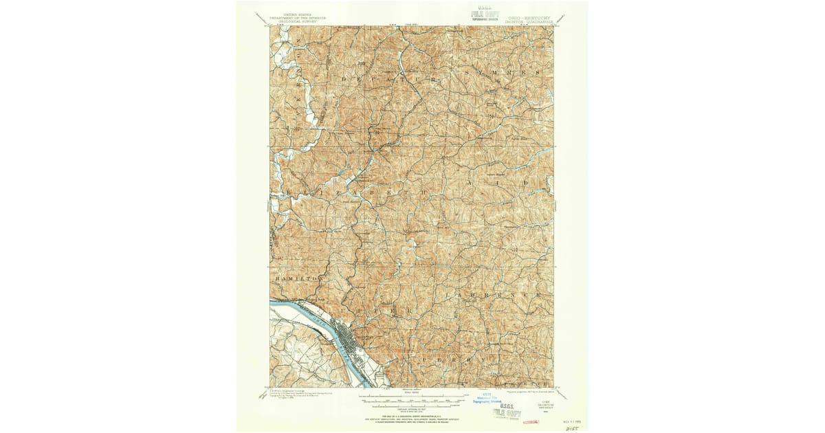 Old Maps of Scioto County, OH | Pastmaps