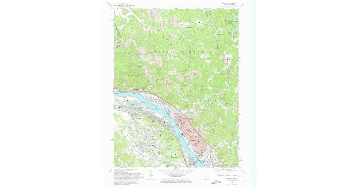 1972 Map of Ironton, OH — High-Res | Pastmaps