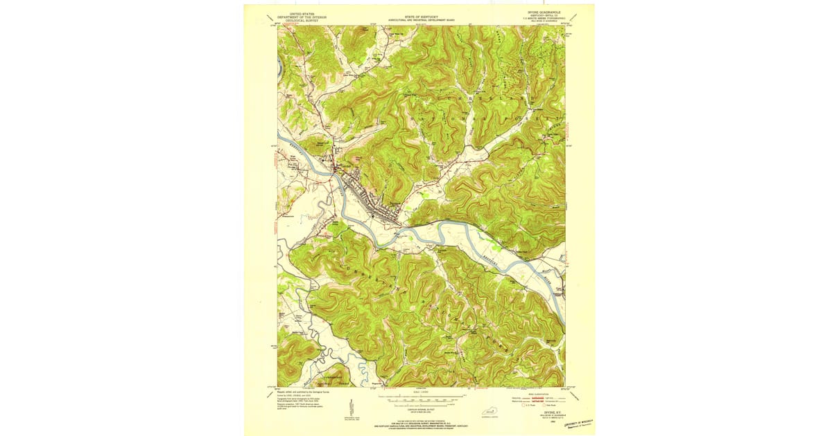 1950s Maps of Pryse, KY | Pastmaps