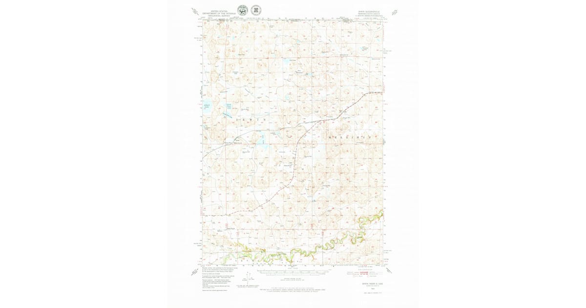 1950 Map of Irwin, Cherry County, NE — High-Res | Pastmaps