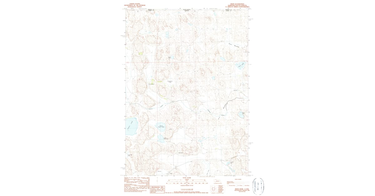 1990 Map of Irwin, Cherry County, NE — High-Res | Pastmaps