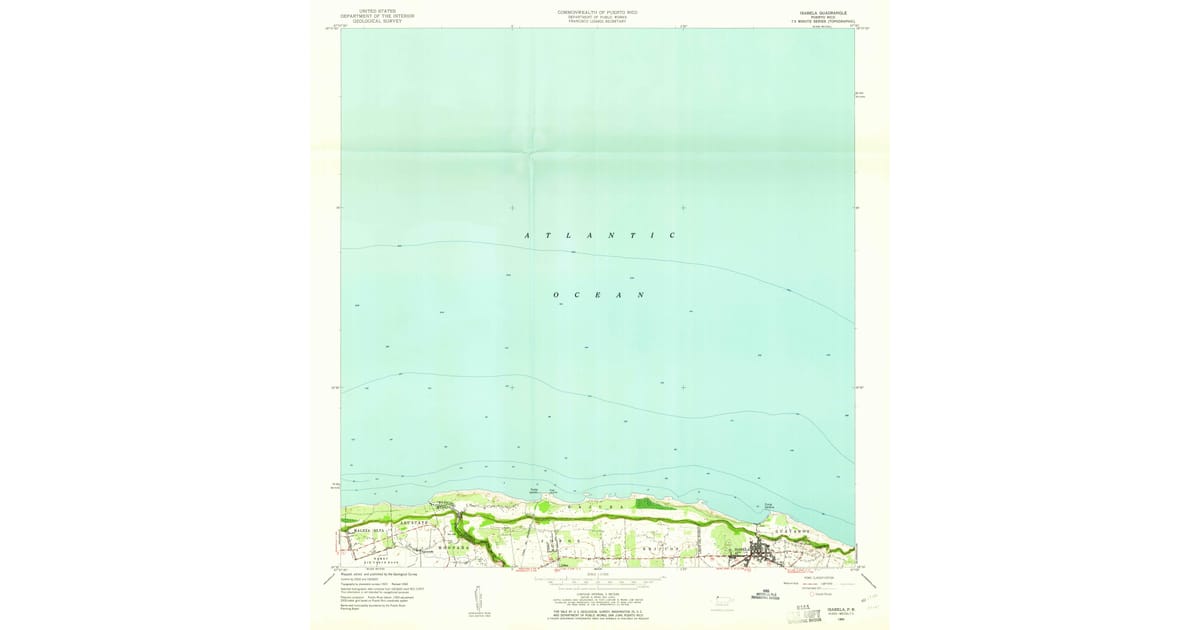 1960 Map of Isabela, PR — High-Res | Pastmaps