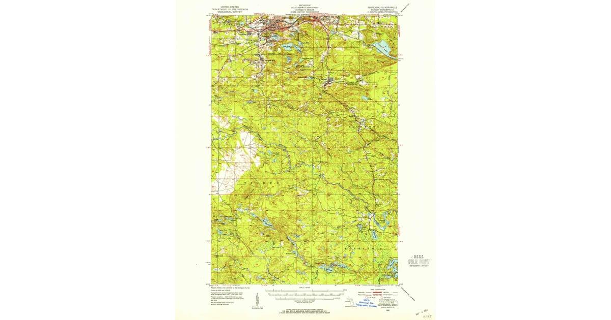 Old Maps of Ishpeming, MI | Pastmaps