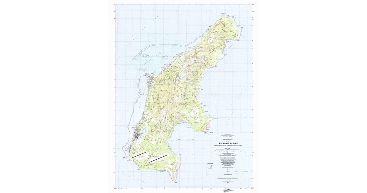 Old Maps of Papago, Saipan Municipality | Pastmaps