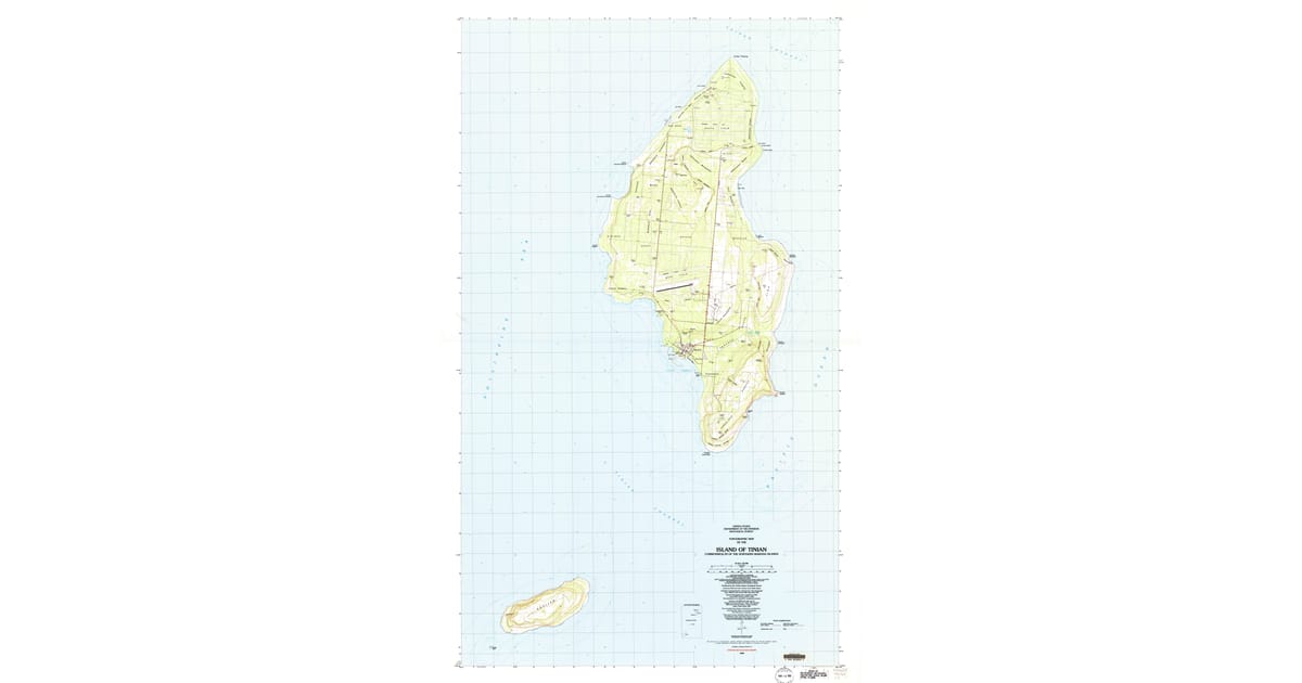1980s Maps of Tinian Municipality | Pastmaps