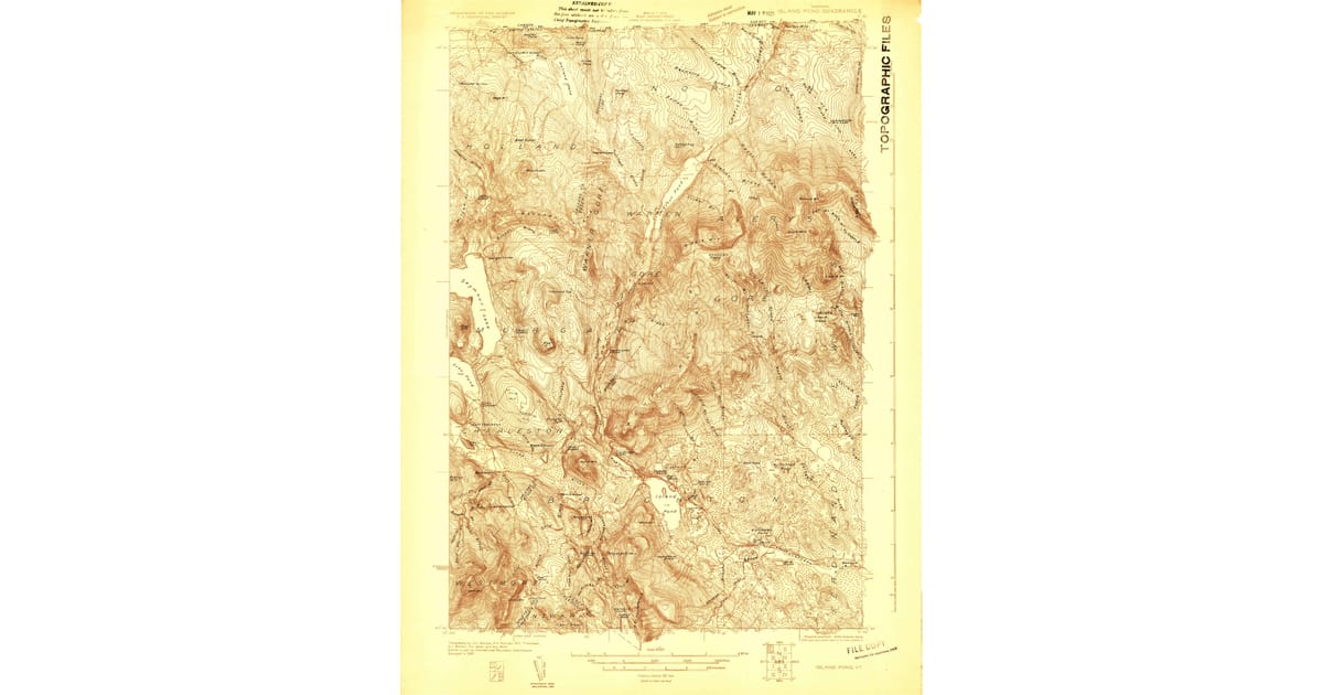 1924 Map of Island Pond, VT — High-Res | Pastmaps