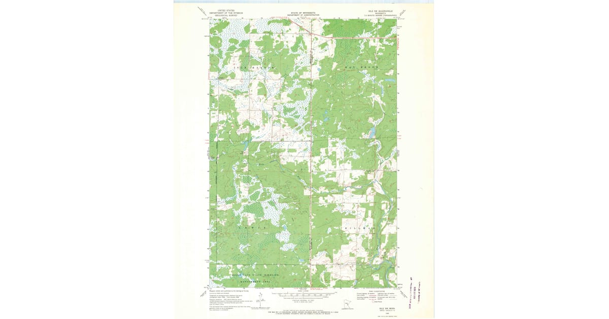 1960s Maps of Isle, MN | Pastmaps