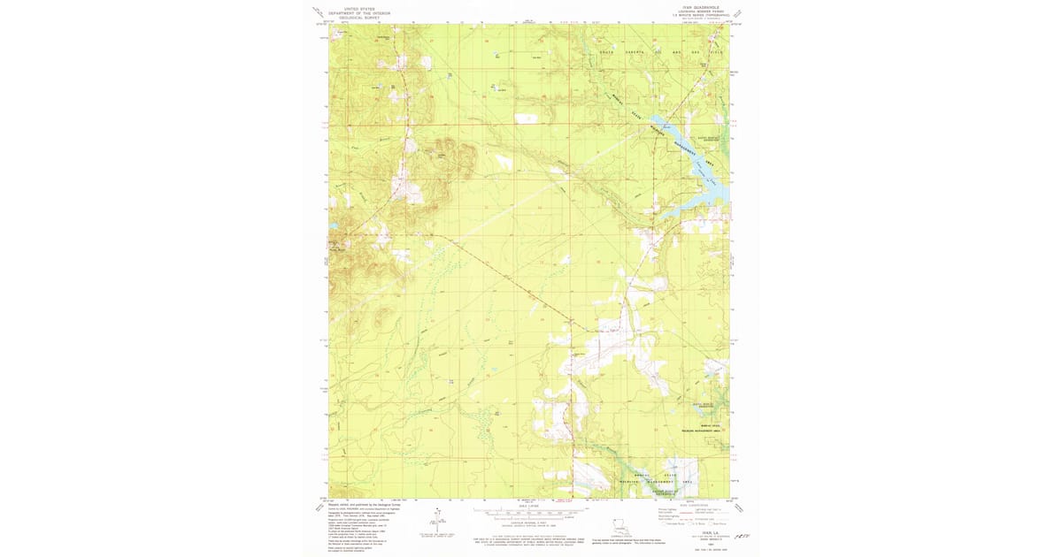 1981 Map of Ivan, Bossier Parish, LA — High-Res | Pastmaps
