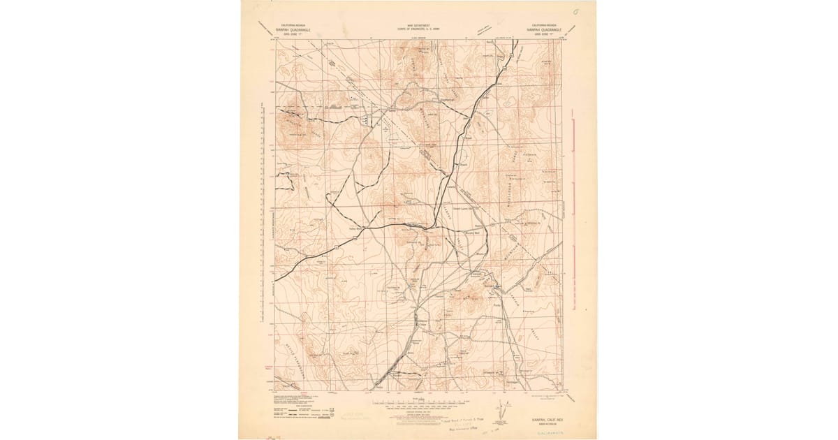 1940s Maps of Sandy Valley, NV | Pastmaps