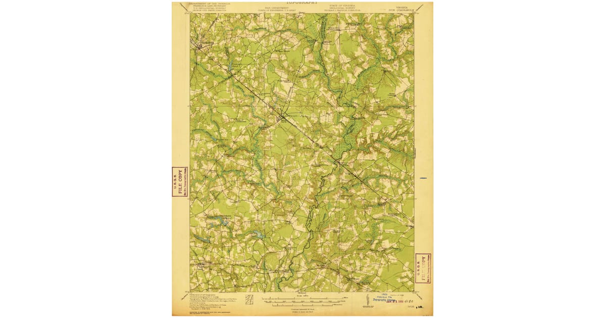 Old Maps of Unity, VA for Academic Research | Pastmaps