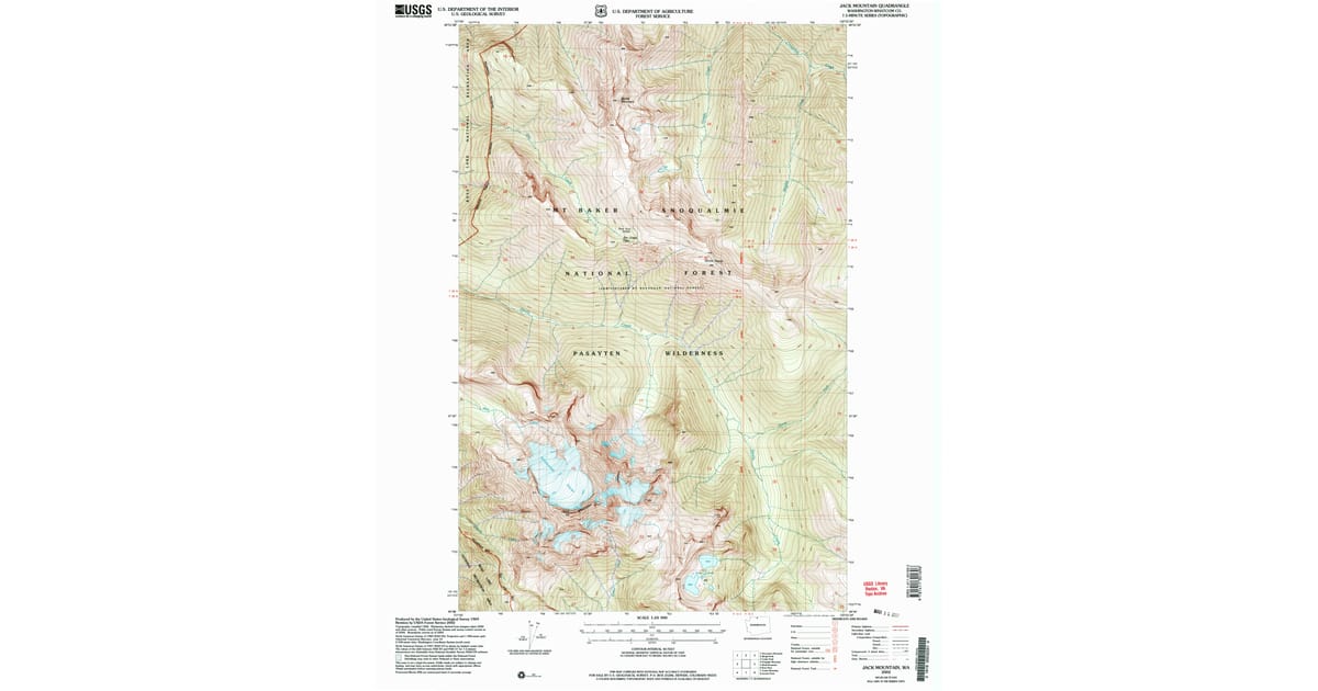 2002 Map of Jack Mountain, Whatcom County, WA — High-Res | Pastmaps