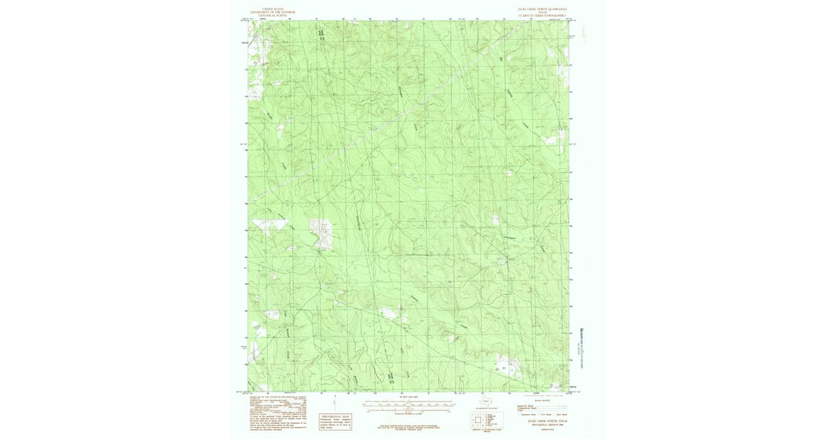 1984 Map of Jacks Creek North, Tyler County, TX — High-Res | Pastmaps