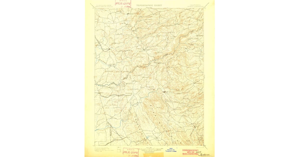 1902 Map of Jackson, CA — High-Res | Pastmaps