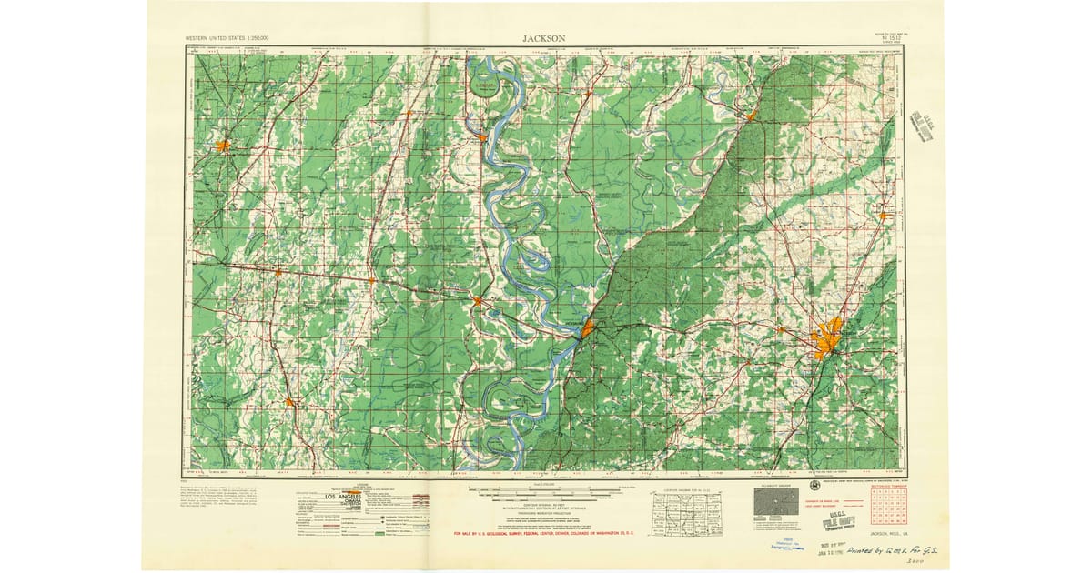1950s Maps of Forest Point, MS | Pastmaps