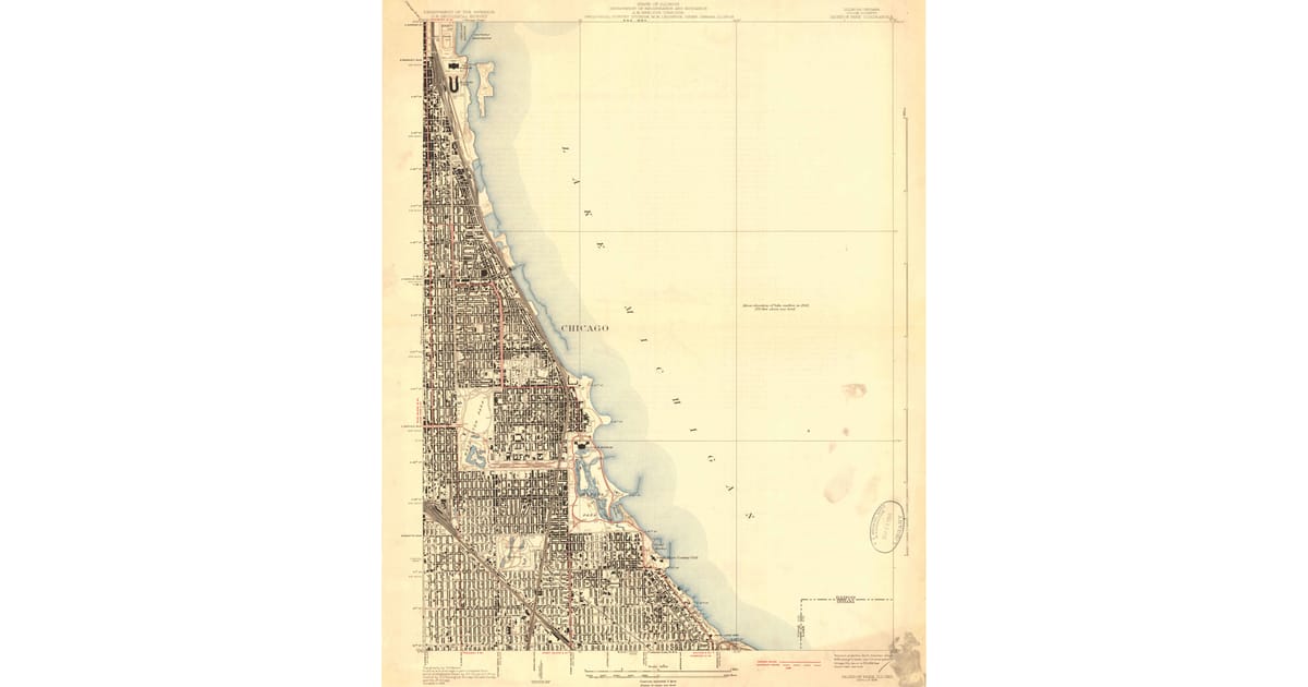 1929 Map of Jackson Park, Cook County, IL — High-Res | Pastmaps