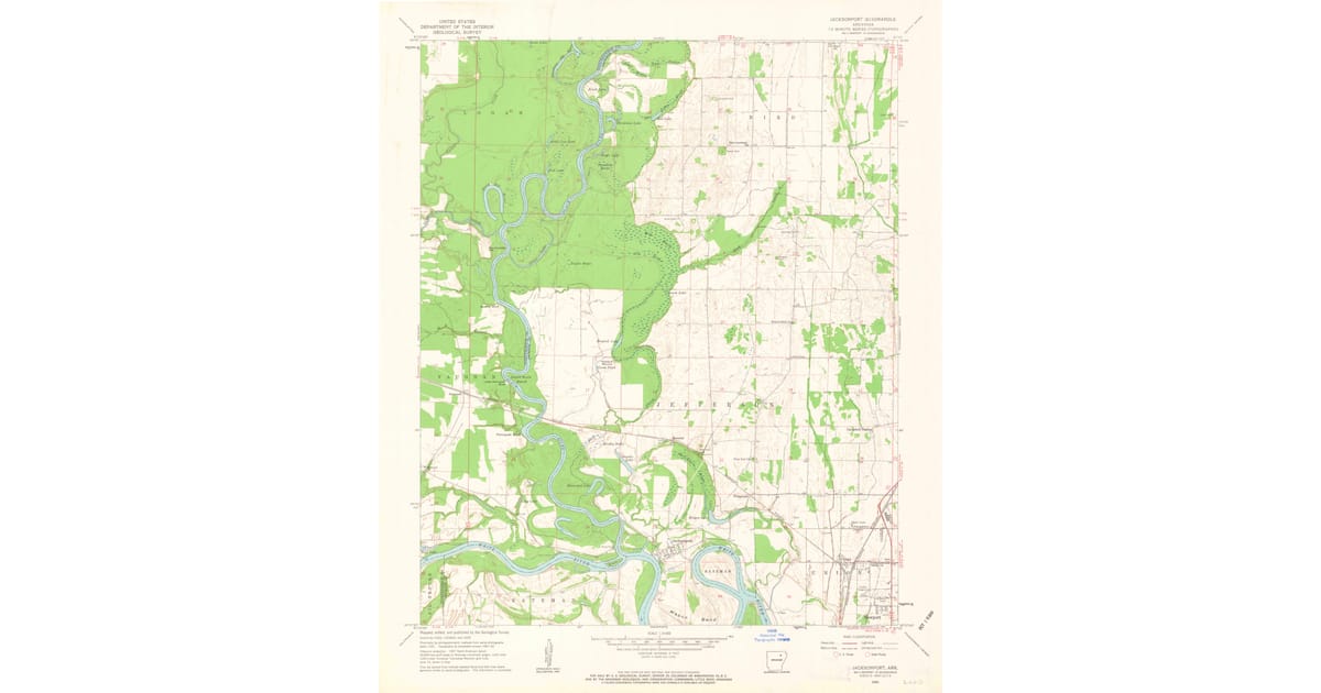 1960s Maps of Jackson County, AR | Pastmaps