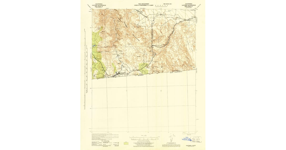 1942 Map of Jacumba, CA — High-Res | Pastmaps