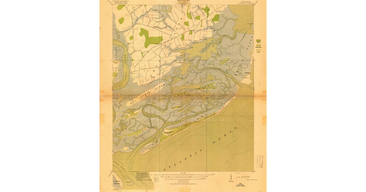 Old Maps of Mosquito Beach Historic District, SC | Pastmaps