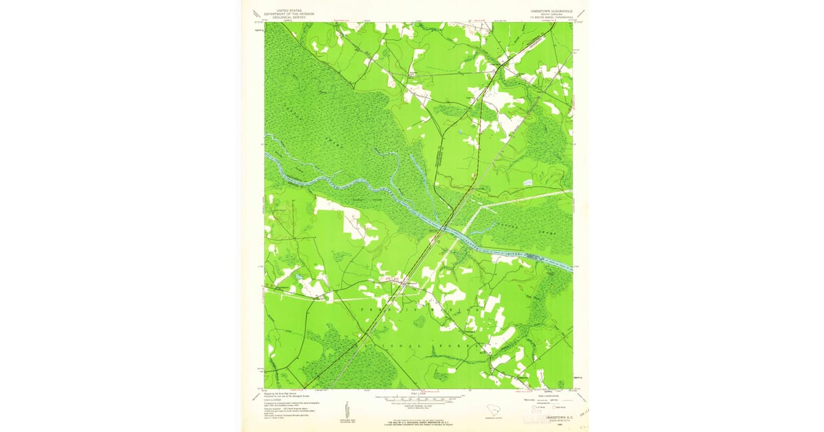 Old Maps of Jamestown, SC | Pastmaps