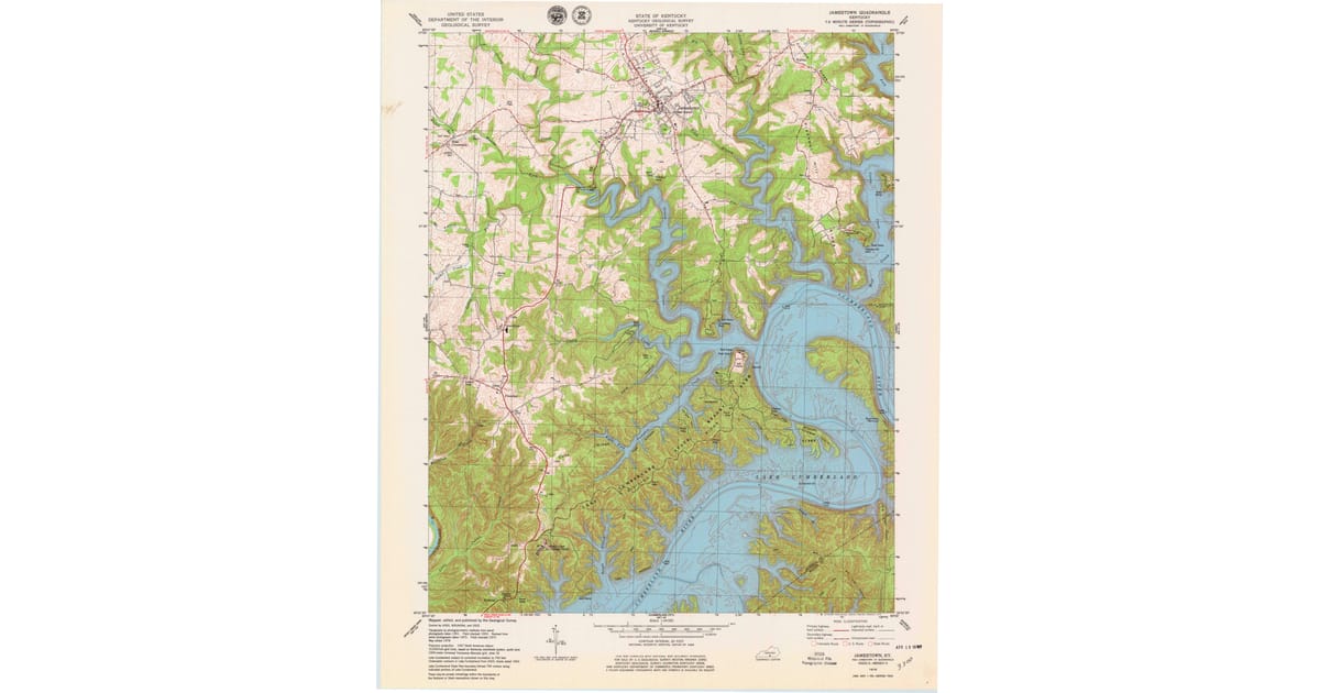 1978 Map of Jamestown, KY — High-Res | Pastmaps
