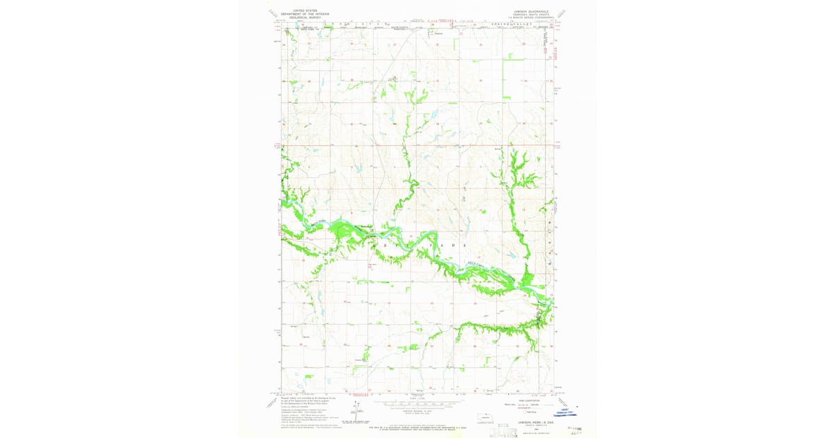 1964 Map of Jamison, Keya Paha County, NE — High-Res | Pastmaps