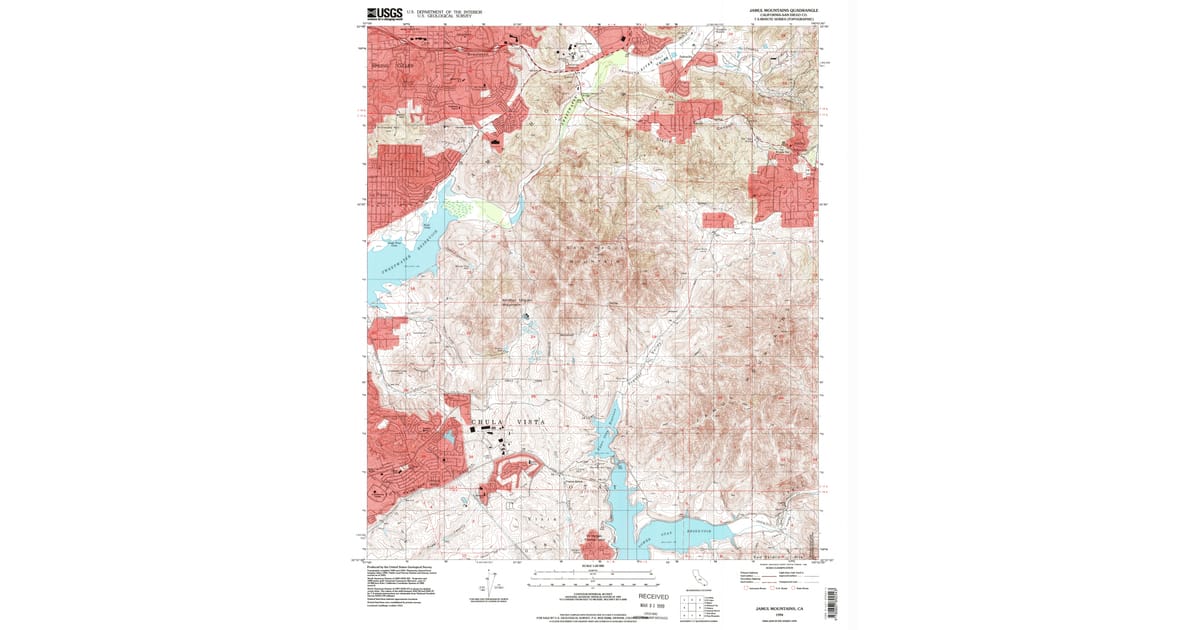1990s Maps of Spring Valley, CA | Pastmaps