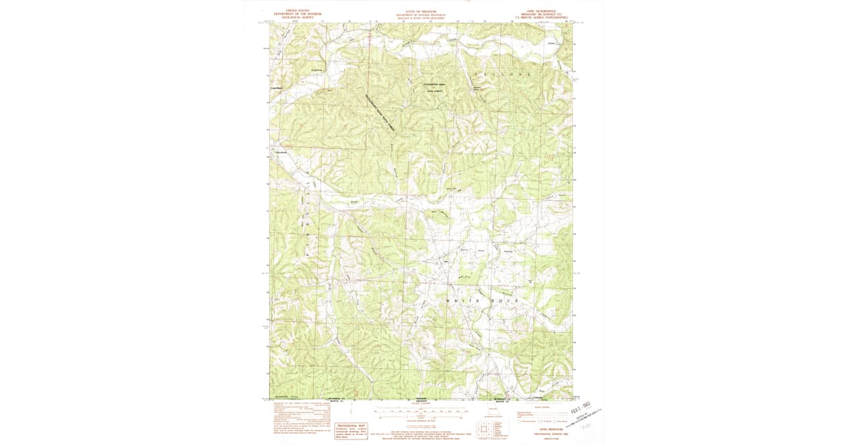 1982 Map of Jane, MO — High-Res | Pastmaps
