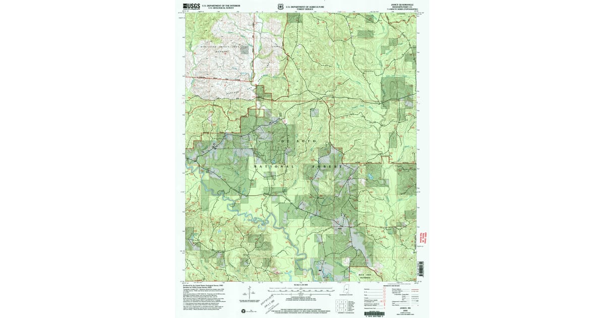 2000 Map of Janice, Perry County, MS — High-Res | Pastmaps
