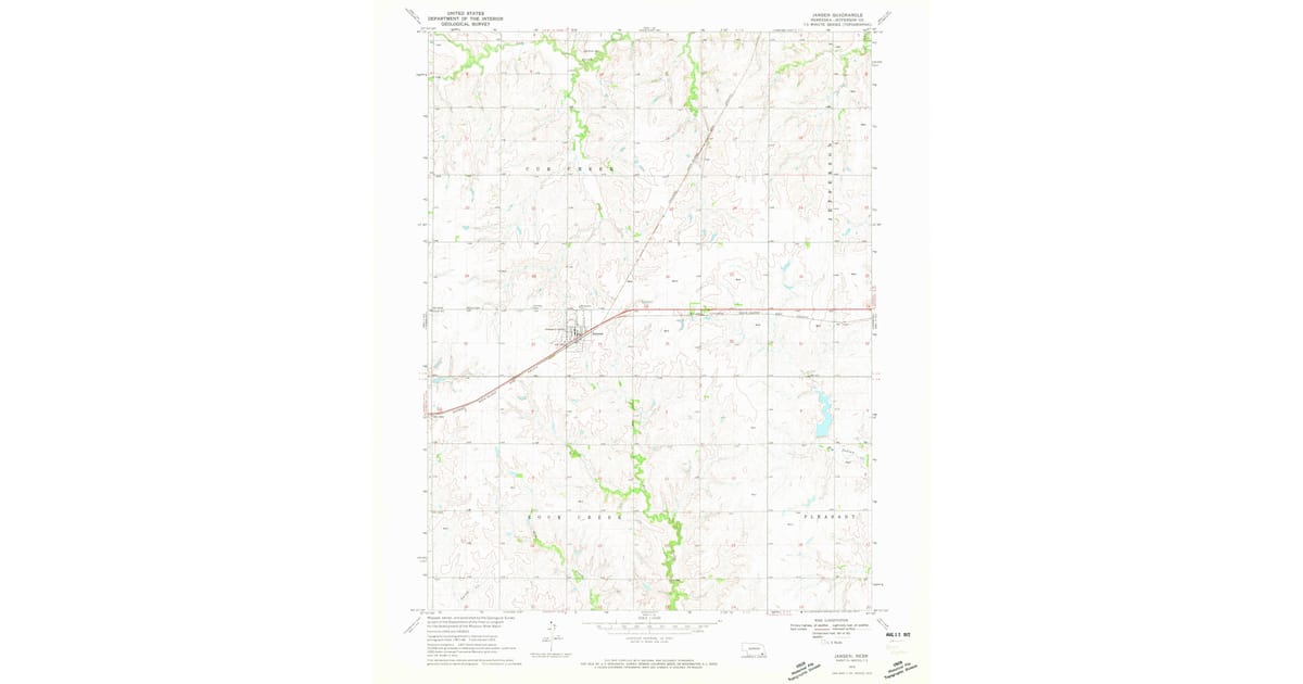 1970 Map of Jansen, NE — High-Res | Pastmaps