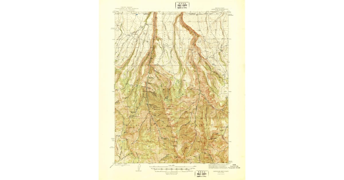 1945 Map of Jarbidge, Elko County, NV — High-Res | Pastmaps