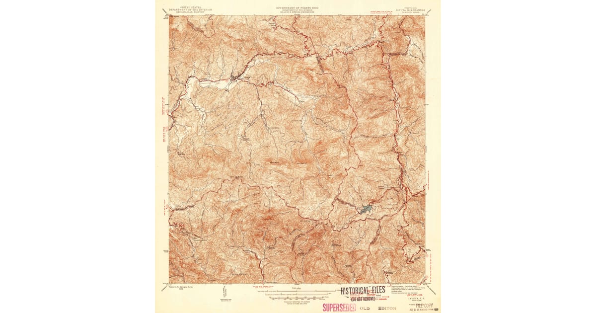 Old Maps of Puerto Plata, Jayuya | Pastmaps