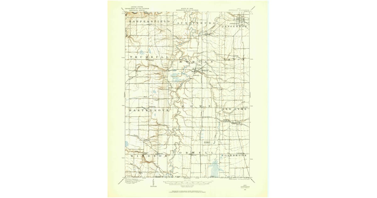 Old Maps of Orwell Township, OH for Academic Research | Pastmaps