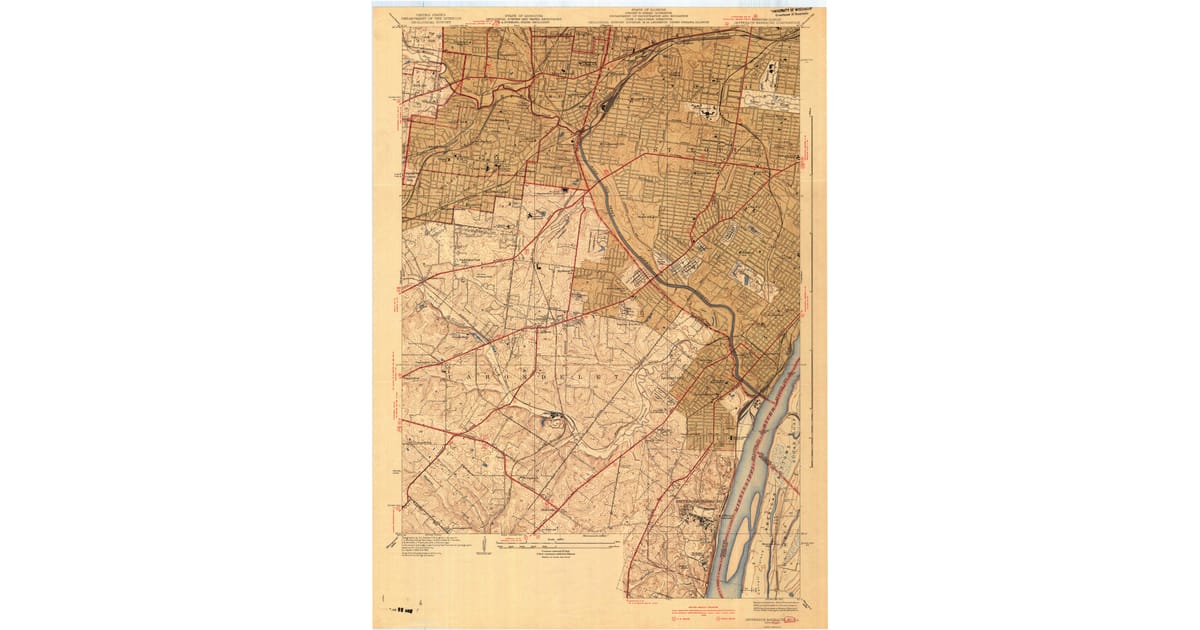 1941 Map of Jefferson Barracks, St. Louis County, MO — High-Res | Pastmaps