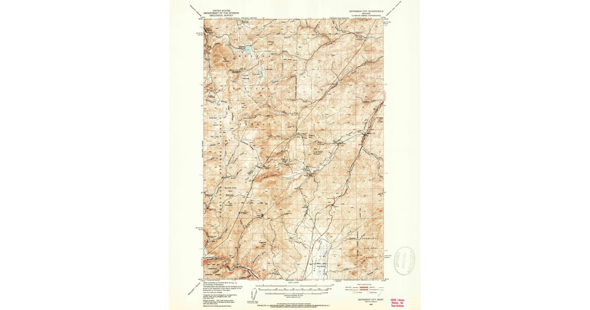 1950s Maps of Lewis and Clark County, MT | Pastmaps