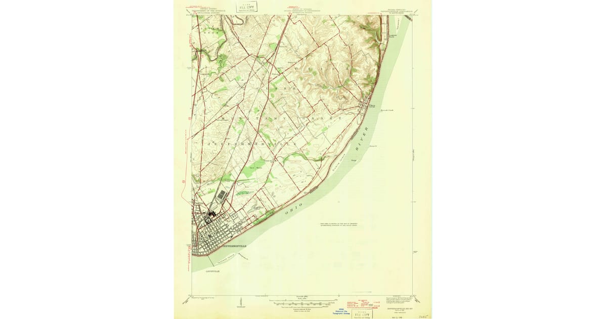 1940s Maps of Sellersburg, IN | Pastmaps