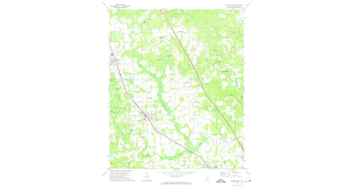 1971 Map of Jemison East, Chilton County, AL — High-Res | Pastmaps