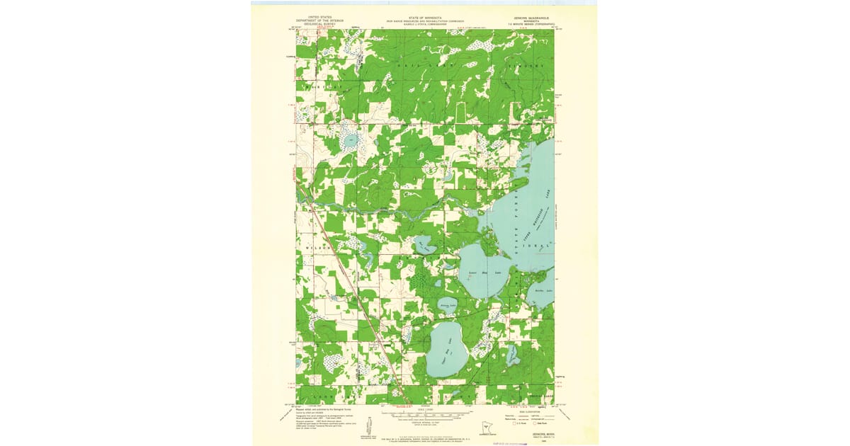 1959 Map of Jenkins, MN — High-Res | Pastmaps