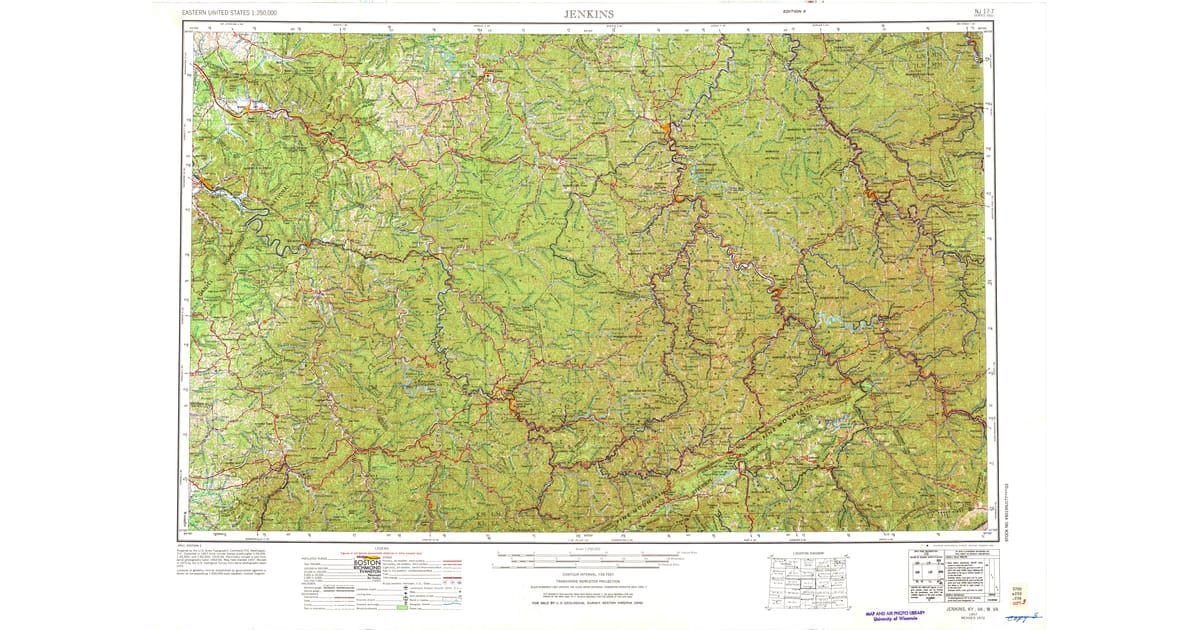 1950s Maps of Delbarton, WV | Pastmaps