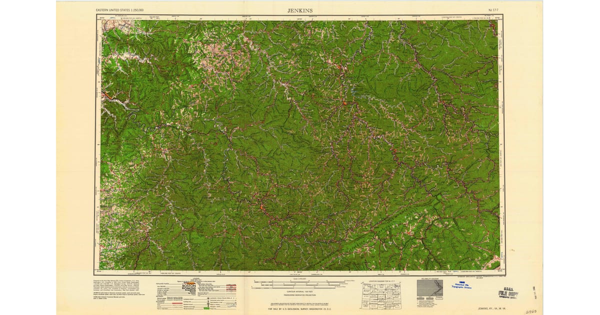 1960s Maps of Eastern, KY | Pastmaps
