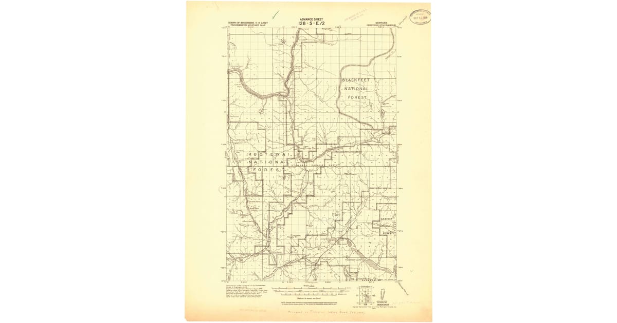1920 Map of Jennings, Lincoln County, MT — High-Res | Pastmaps