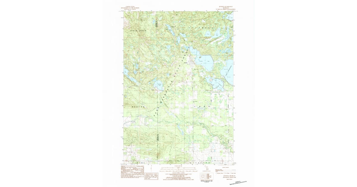 1983 Map of Jennings, MI — High-Res | Pastmaps