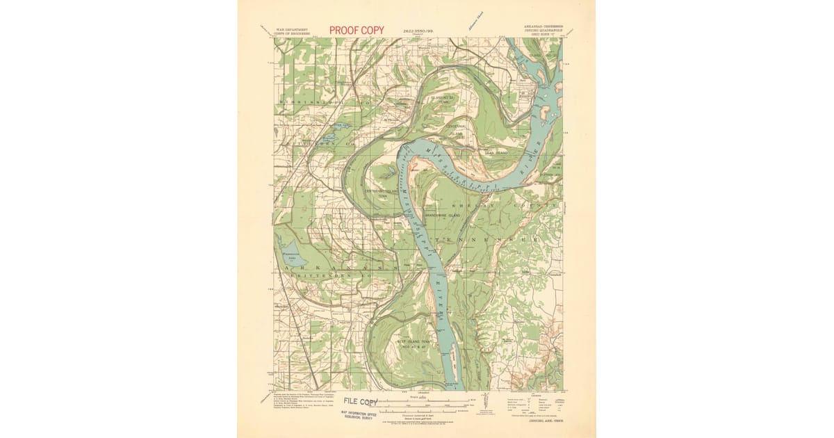 1931 Map of Jericho, AR — High-Res | Pastmaps