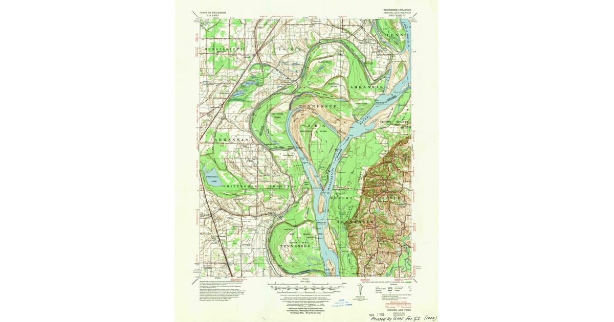 1950s Maps of Clarkedale, AR | Pastmaps