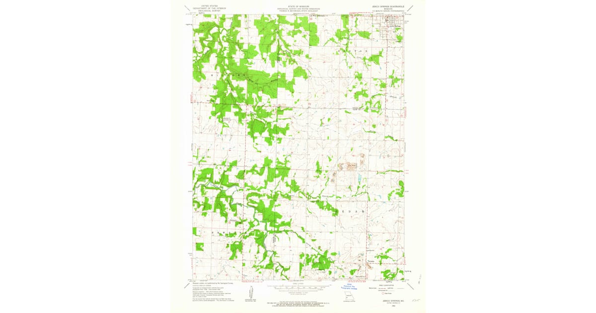 1960s Maps of Dade County, MO | Pastmaps