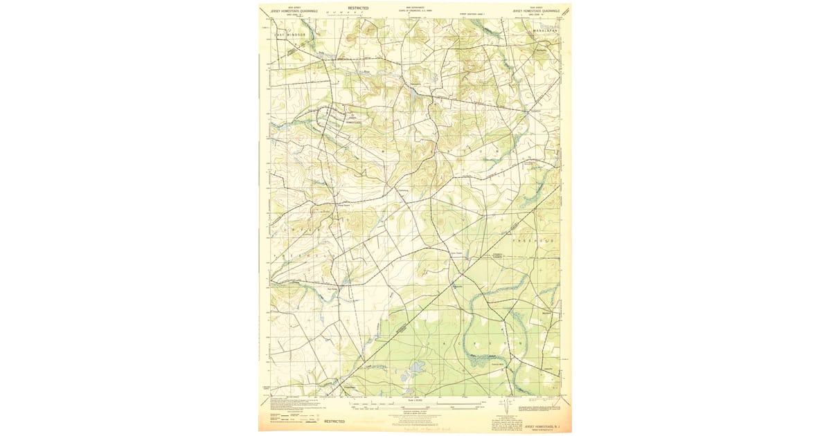 1940s Maps of Carrs Tavern, Millstone Township | Pastmaps