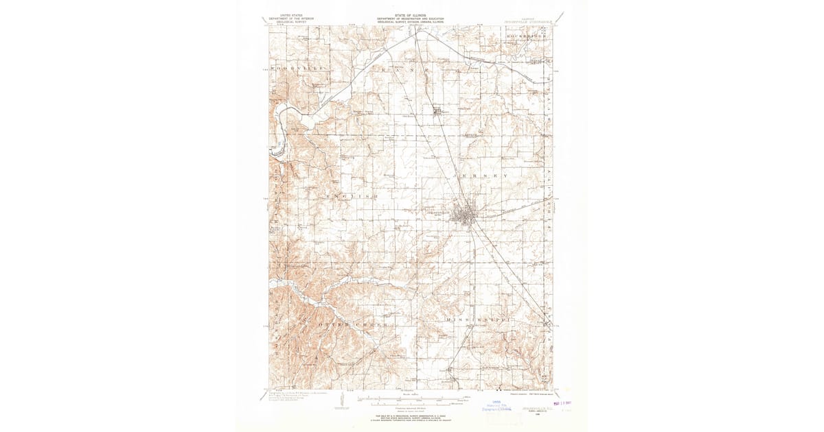 1930 Map of Jerseyville, IL — High-Res | Pastmaps